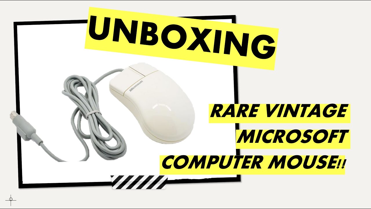 Unboxing Rare Vintage serial-compatible Microsoft Mouse 2.0 - YouTube