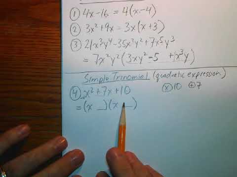 Advanced Functions 12 - Factoring Review (includes Sum and Difference ...