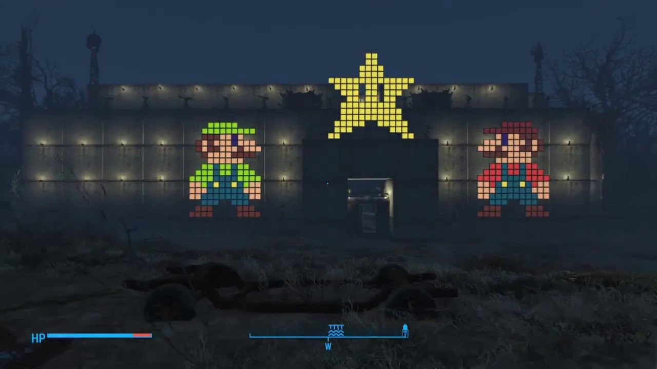 Fallout 4 Mario Bros Settlement - YouTube