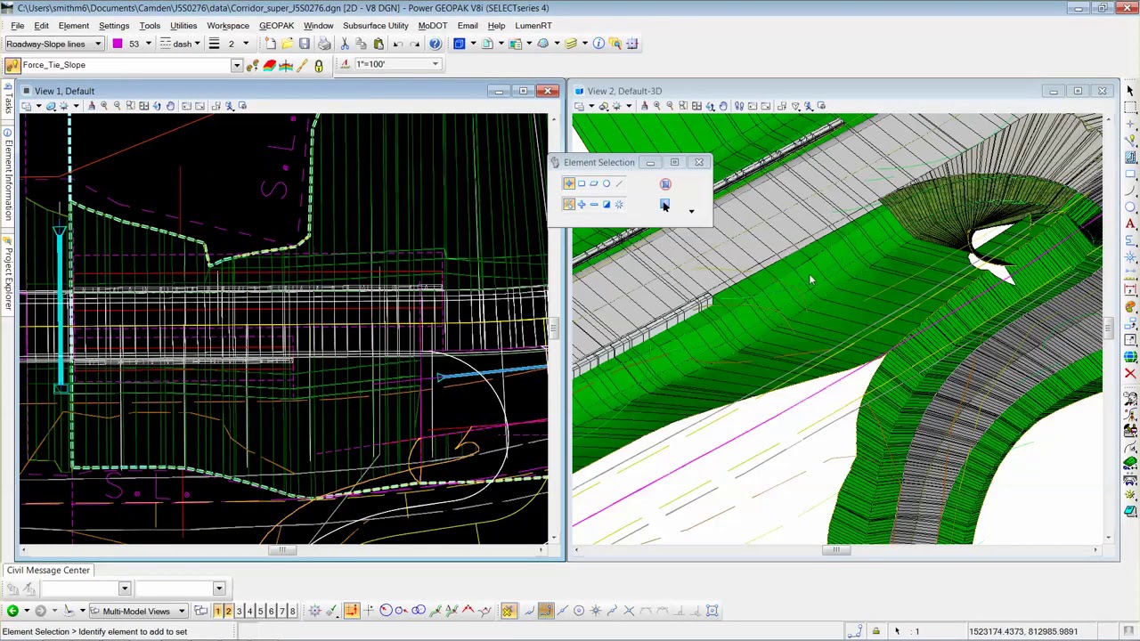 Force Tie Slopes Matching Intersecting Slopes - YouTube