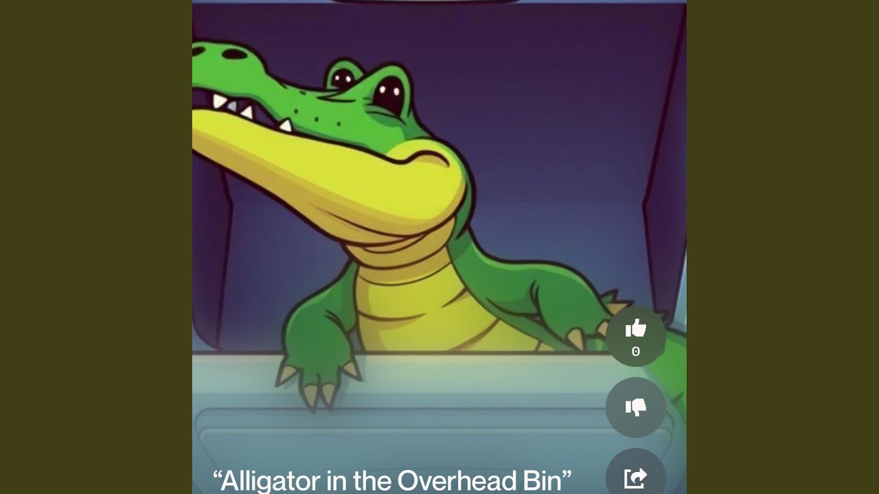 Alligator in The Overhead Bin - YouTube