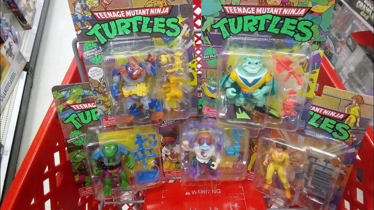 New Wave 2 Vintage Teenage Mutant Ninja Turtles Action Figures at ...