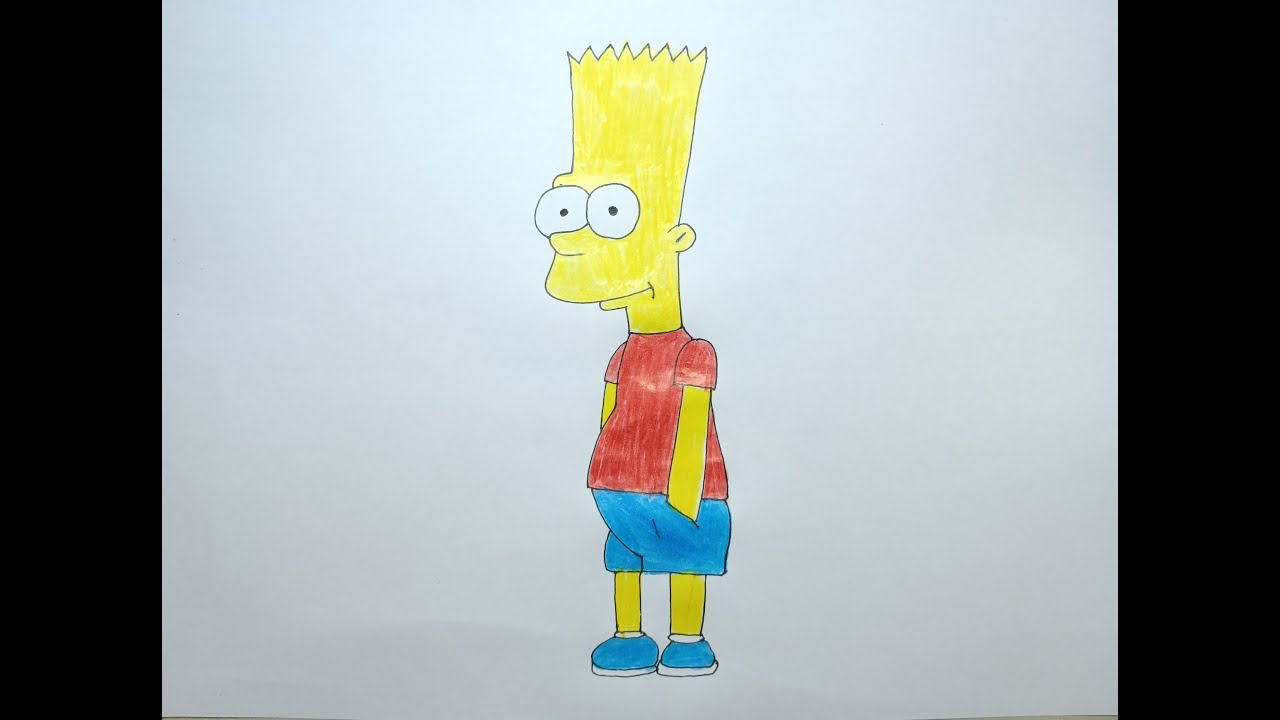 How to draw Bard Simpson - YouTube