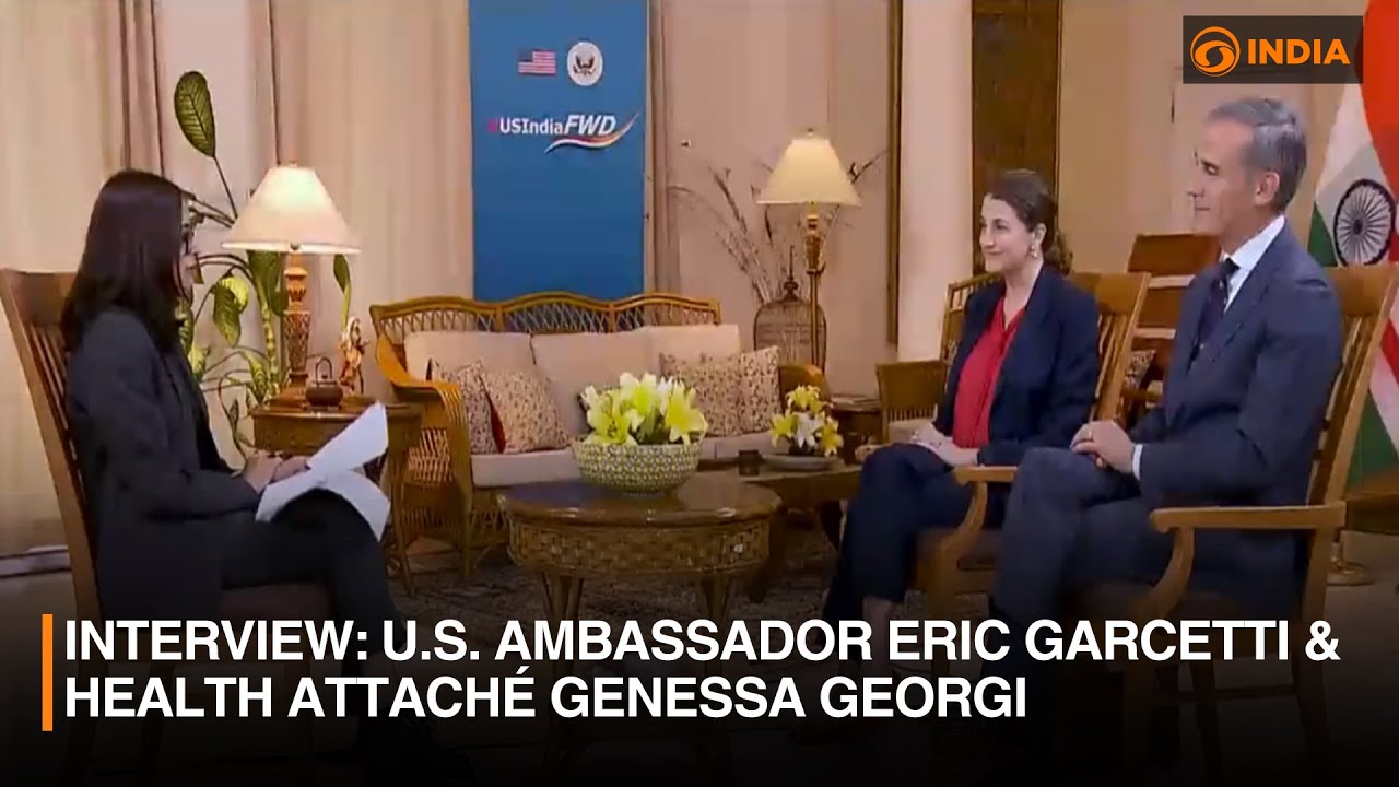 Interview: U.S. Ambassador Eric Garcetti & Health Attaché Genessa ...