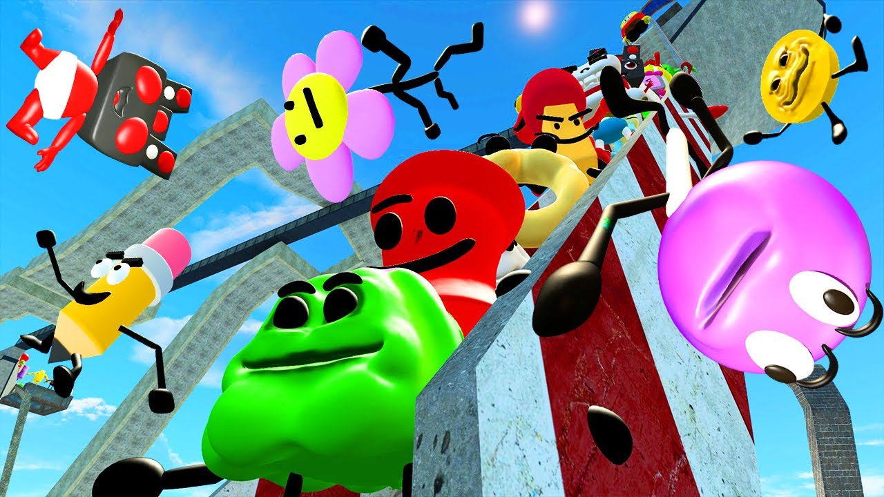 ⚡DOLLY-RAGDOLL NEW BFDI 3D SANIC CLONES MEMES SPARTAN KICKING CARTOON ...