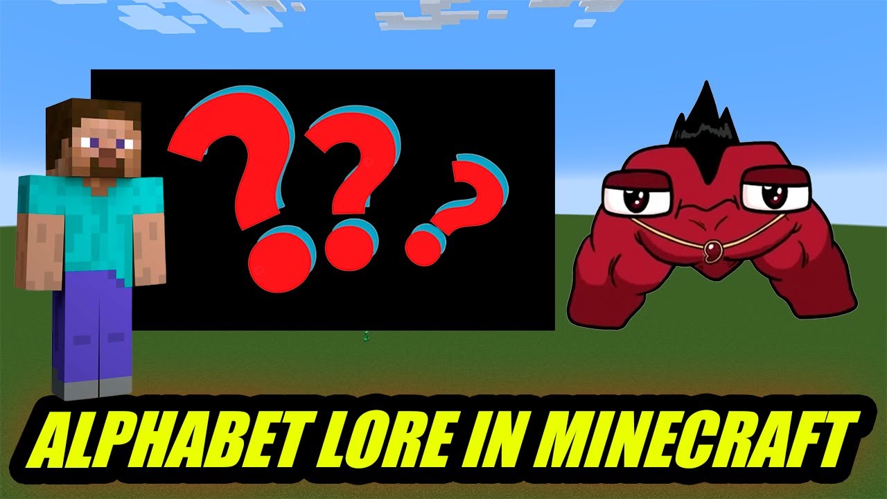 I BUILT THE BIGGEST ALFABET LORE IN MINECRAFT - YouTube