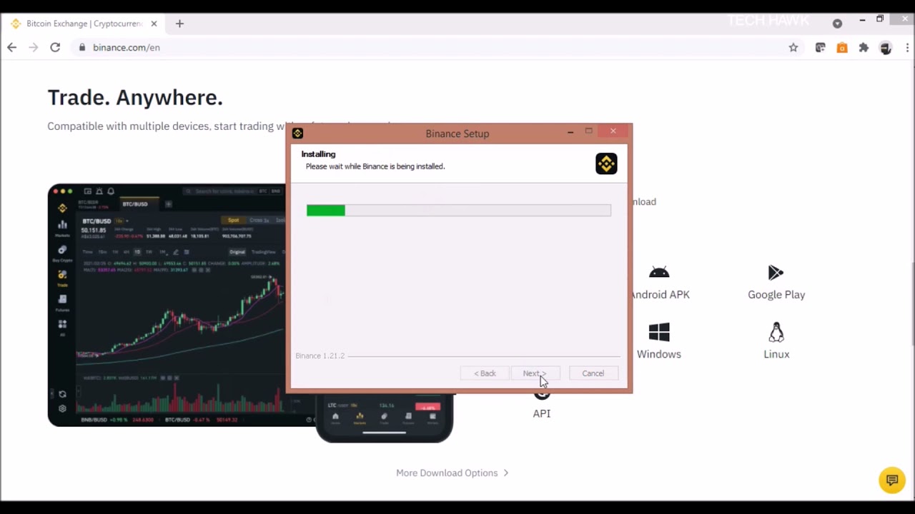 Binance app install in desktop or laptop Windows | Mac | Linux | 2021 ...