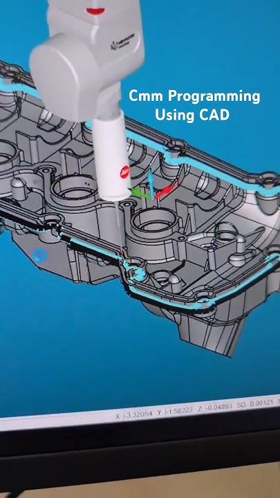 Coordinate Measuring Machine Cmm Programming from CAD model #3d #cad # ...