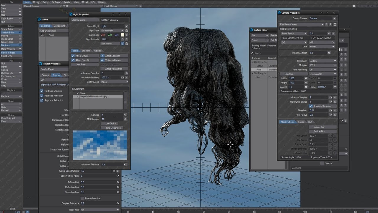 LightWave Hair - Long Hair Principled - FiberFX 2020 - YouTube
