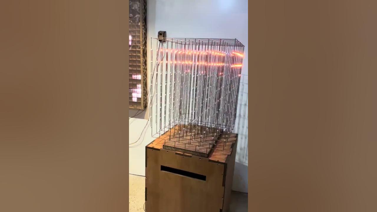 LED 8x8x8 cube running on a esp32 and SR-WLED - YouTube