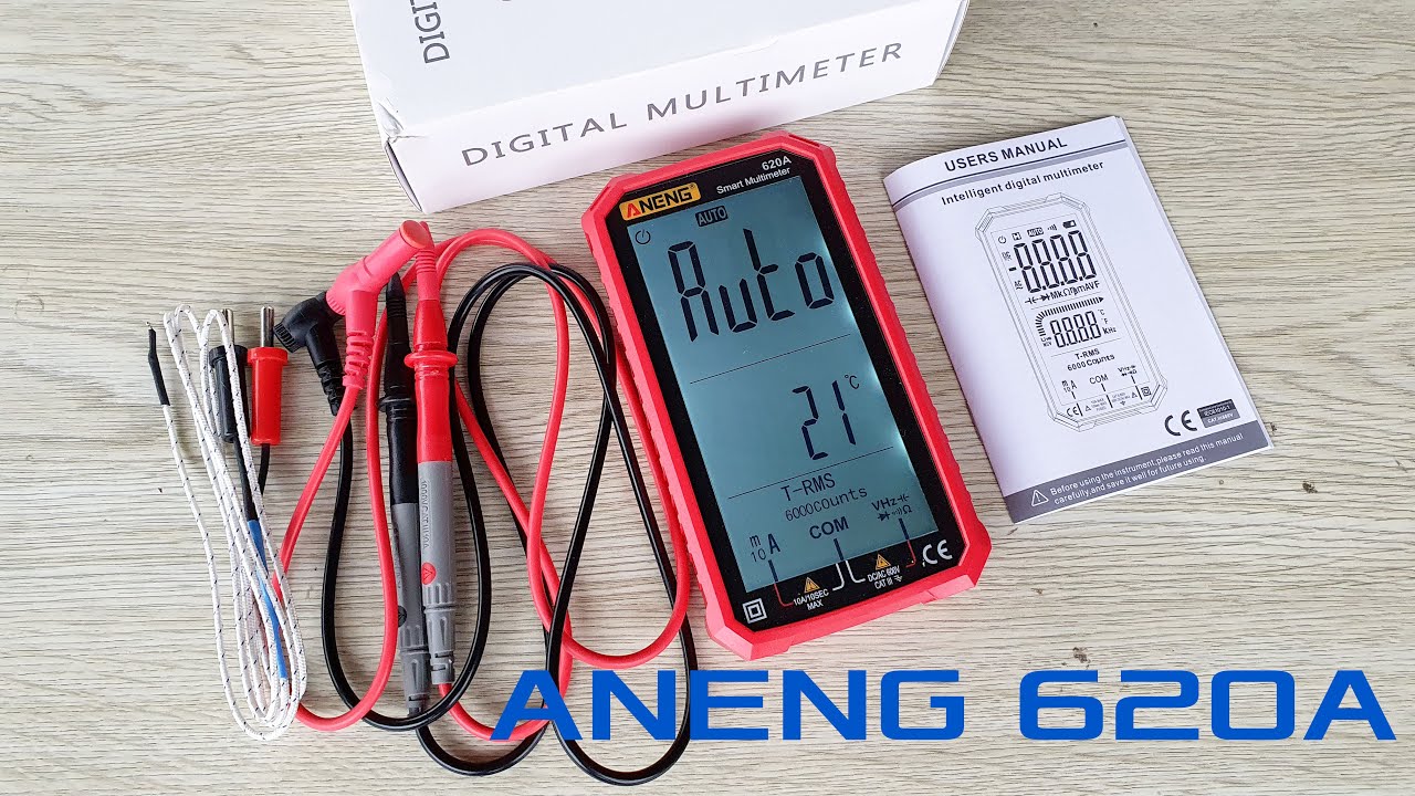 ANENG 620A 4.7 Inch Large LCD Screen - True RMS Digital Multimeter ...