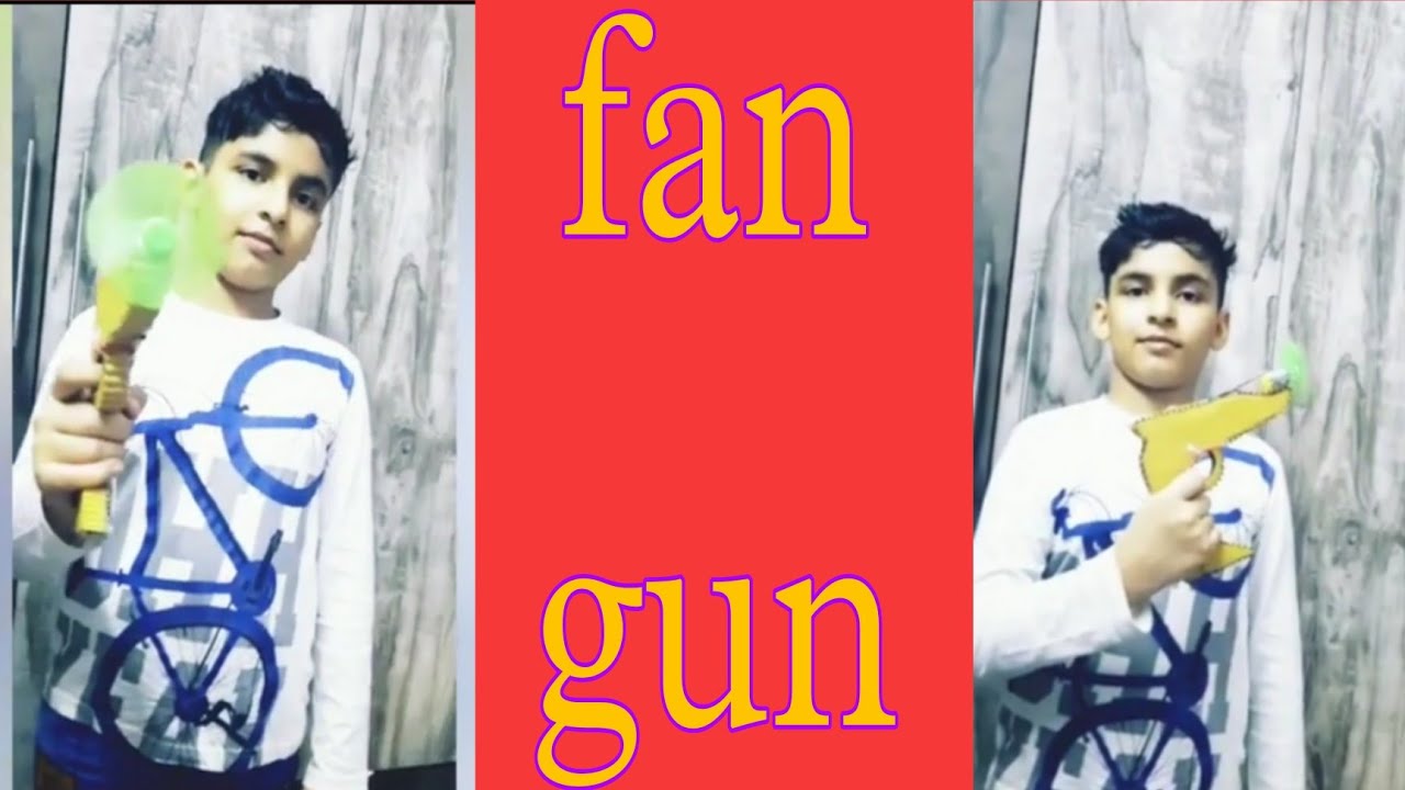 fan gun / How to make a fan gun - YouTube