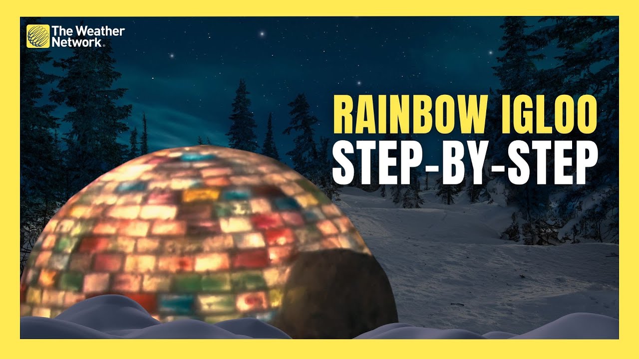 How to Build a Rainbow Ice Igloo - YouTube