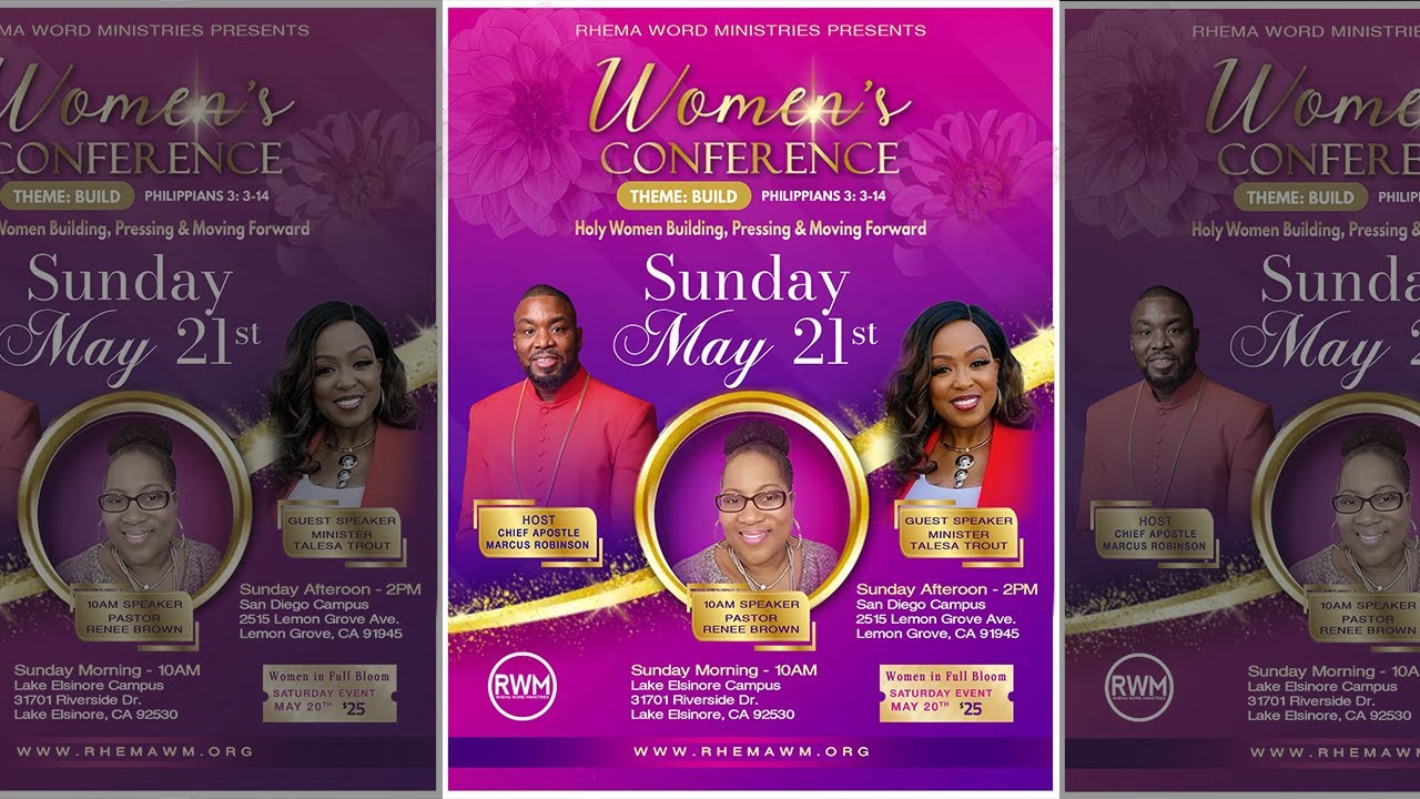 Women's Conference 2023 (Build) - Pastor Renee Brown, Apostle Marcus ...