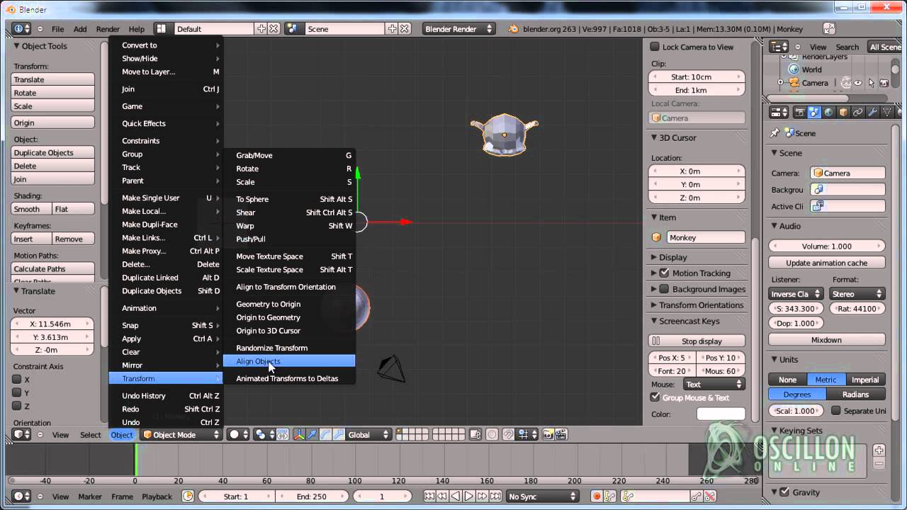 Alinear Objetos Blender Youtube