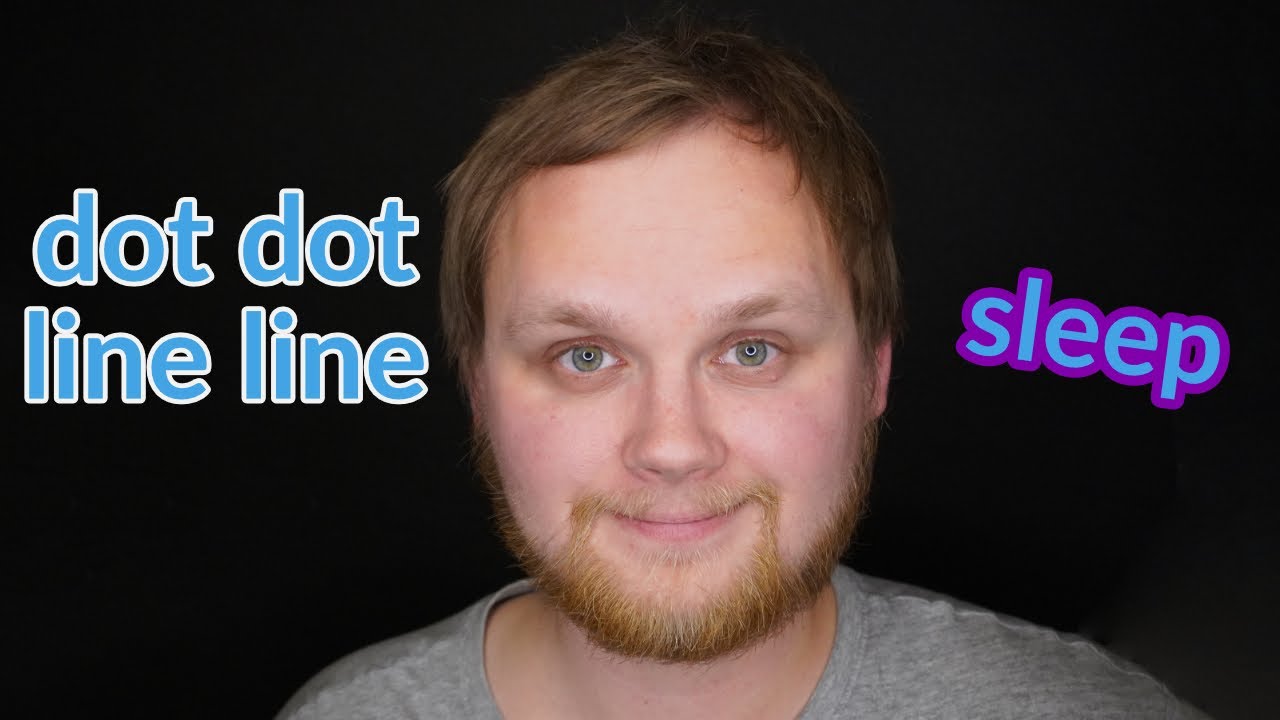 ASMR for sleep - "dot dot, line line spiders crawling ..." - YouTube