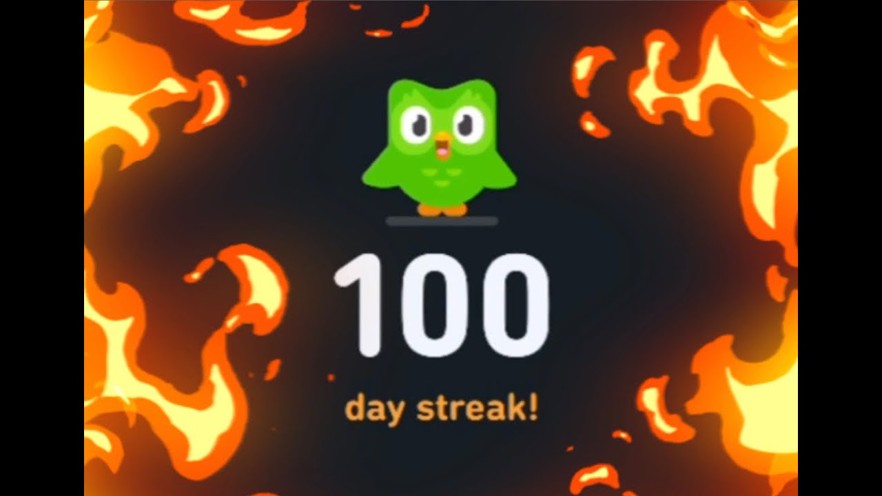 100 Day Streak in Duolingo - YouTube