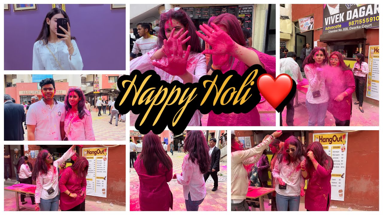 FIRST VLOG | HAPPY HOLI | My First Holi as an ADVOCATE | Life on an ...
