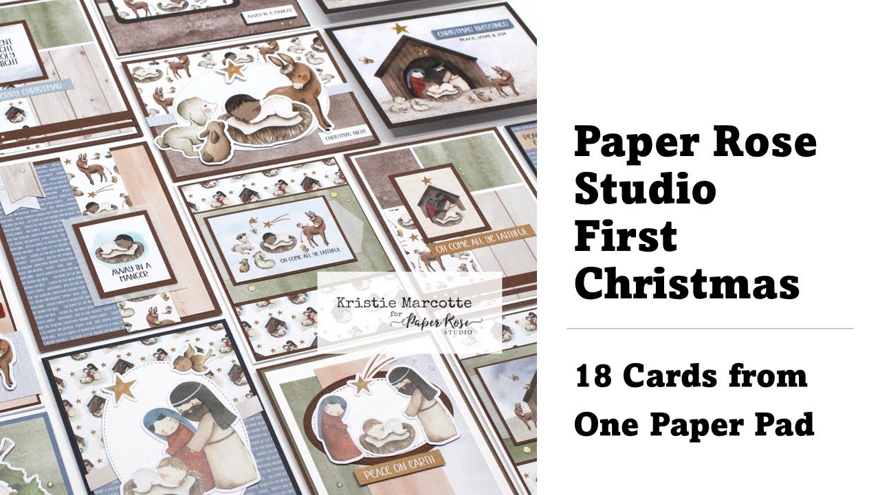 Paper Rose Studio | First Christmas | 18 Cards from One Paper Pad with ...