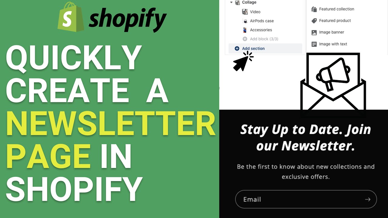 How To Create The Perfect Newsletter Page For Your Mailing List In ...
