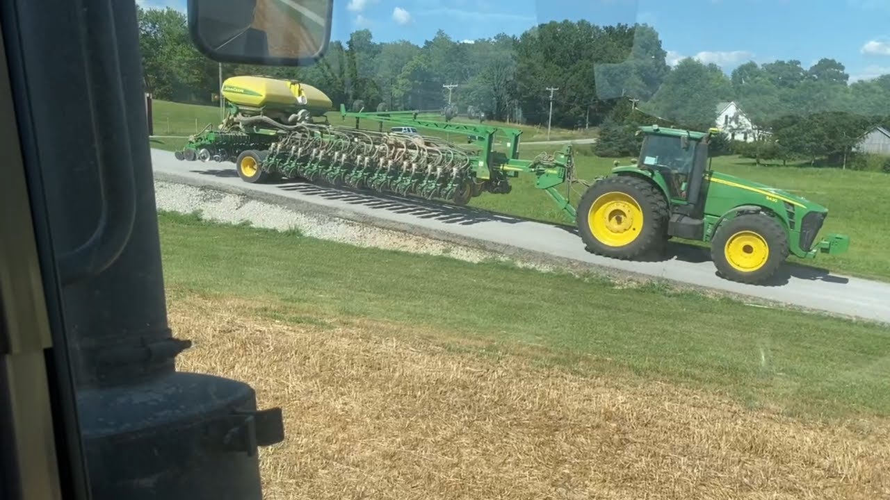 Side Dressing And Planting Double Crop Soybeans - YouTube