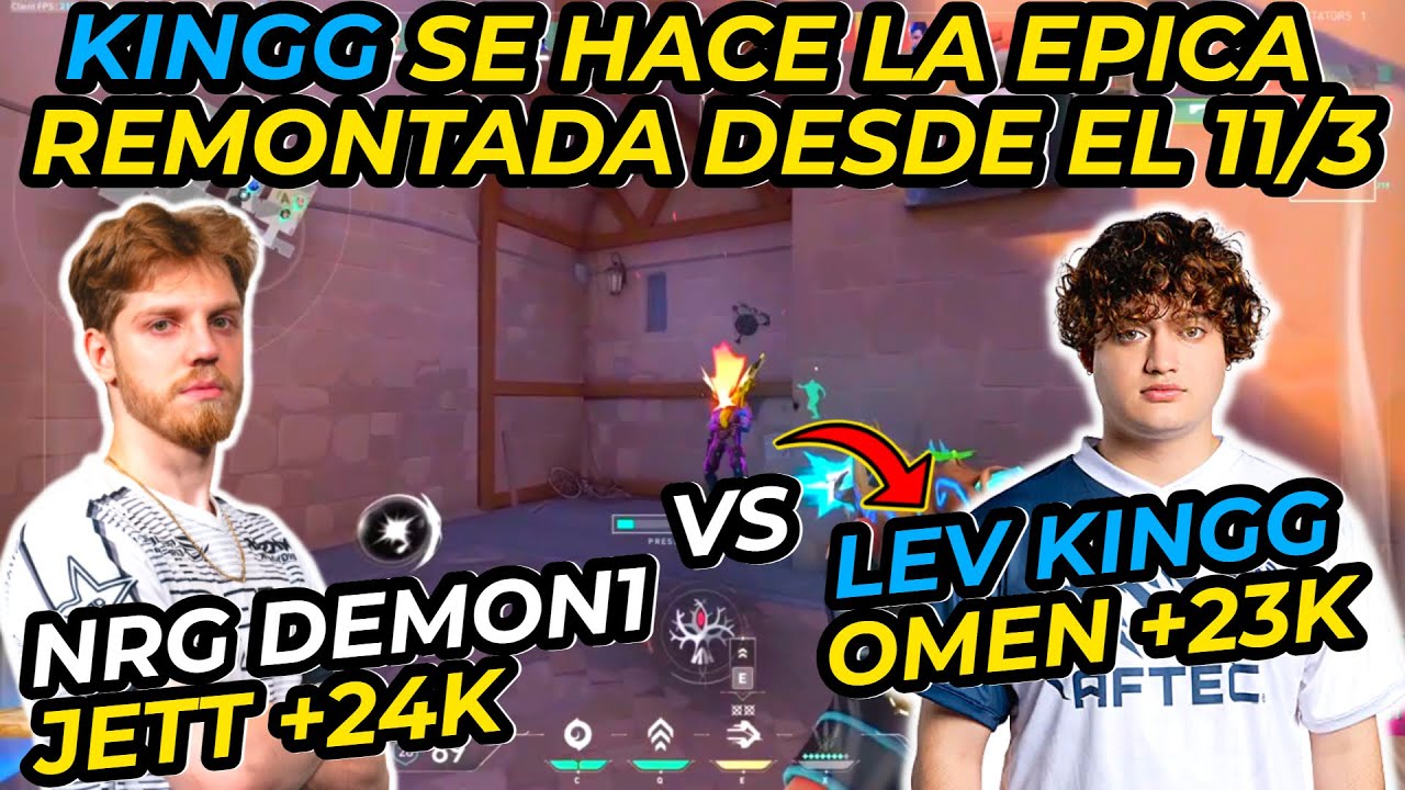 NRG DEMON1 SE ENFRENTA A LEV KINGG EN RANKED | KINGG LE HACE EPICA REMONTADA DESDE UN 11-3 ...