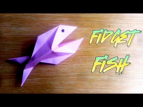 Origami Chomping Fidget Fish 🐟|| How To Make Easy Origami Paper Fish ...