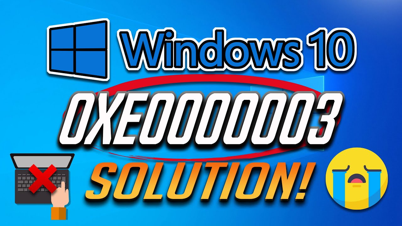 How to Fix Windows Update Error 0xE0000003 in Windows 10 [Tutorial ...