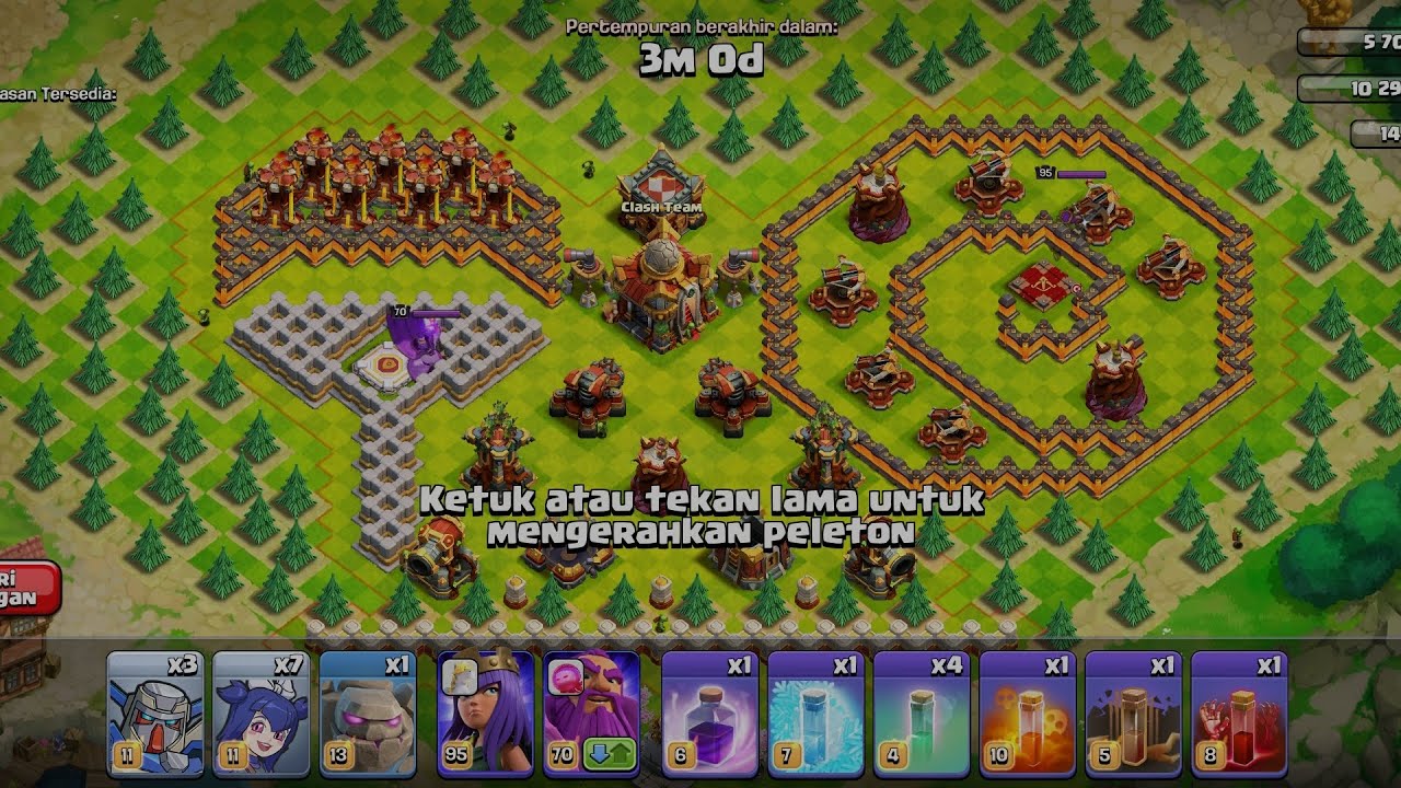 COC.tutorial /cara merobohkan TH 16 di acara/even seribu bayangan.#coc ...