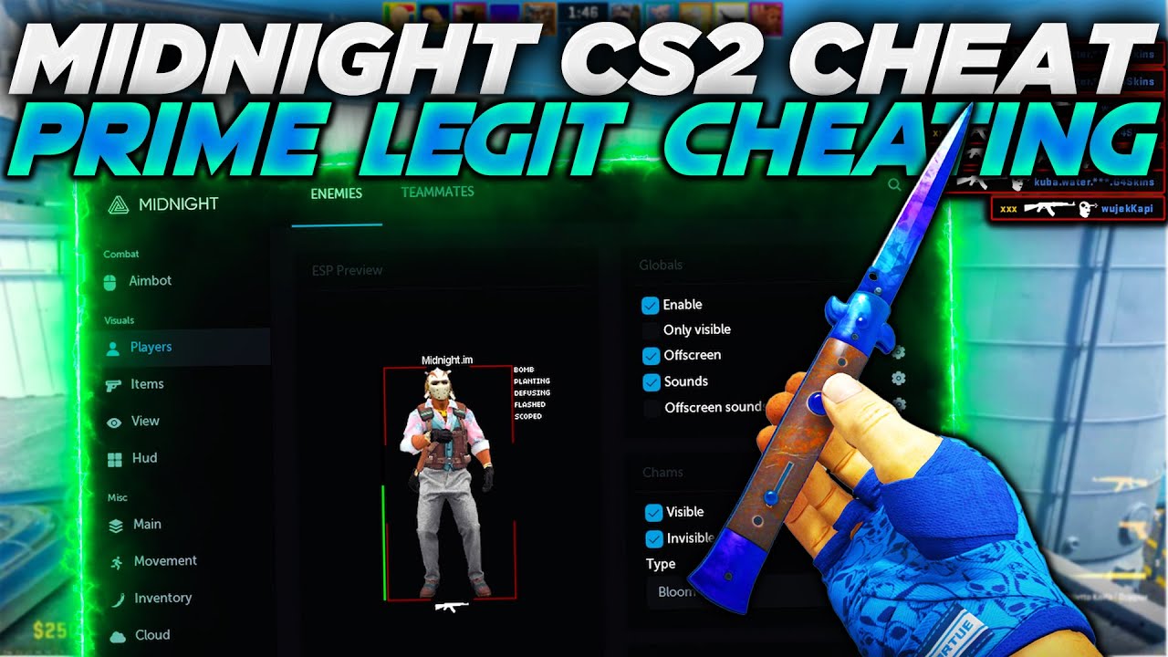 CHEATING in PRIME with MIDNIGHT (CS2 Legit Cheating | Part 7) - YouTube