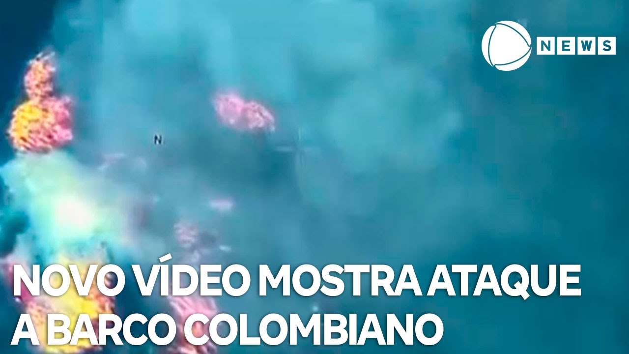 Novo vídeo mostra ataque americano a barco colombiano - YouTube