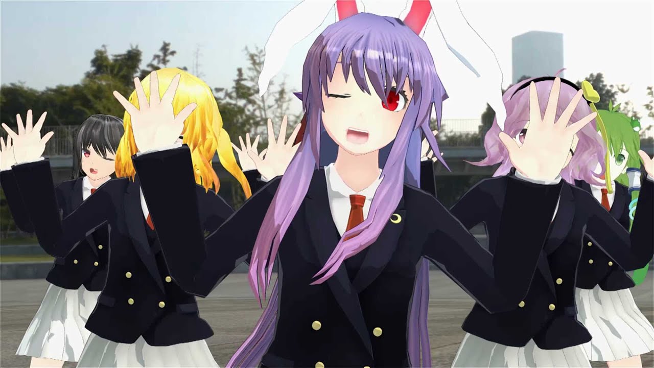 無料動画。エロいゲーム:【東方MMD】踊【うどんげ達148】：イレイズうさぎ