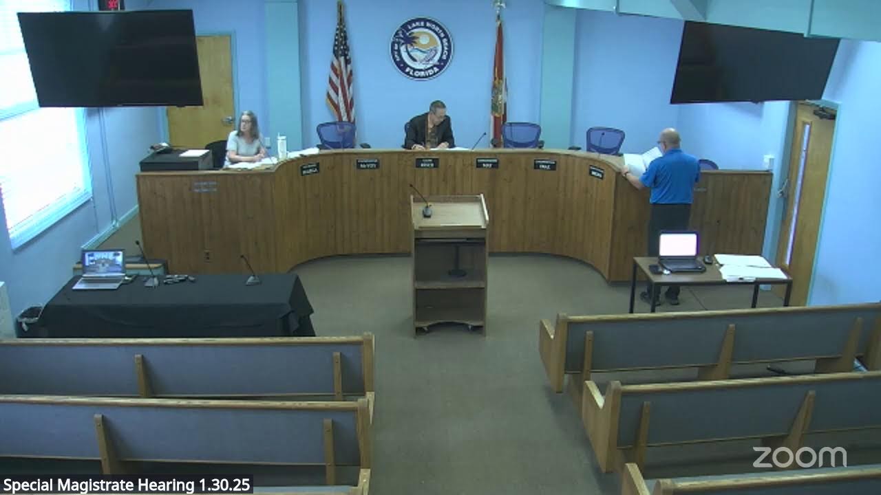 Special Magistrate Hearing 1.30.25 - YouTube
