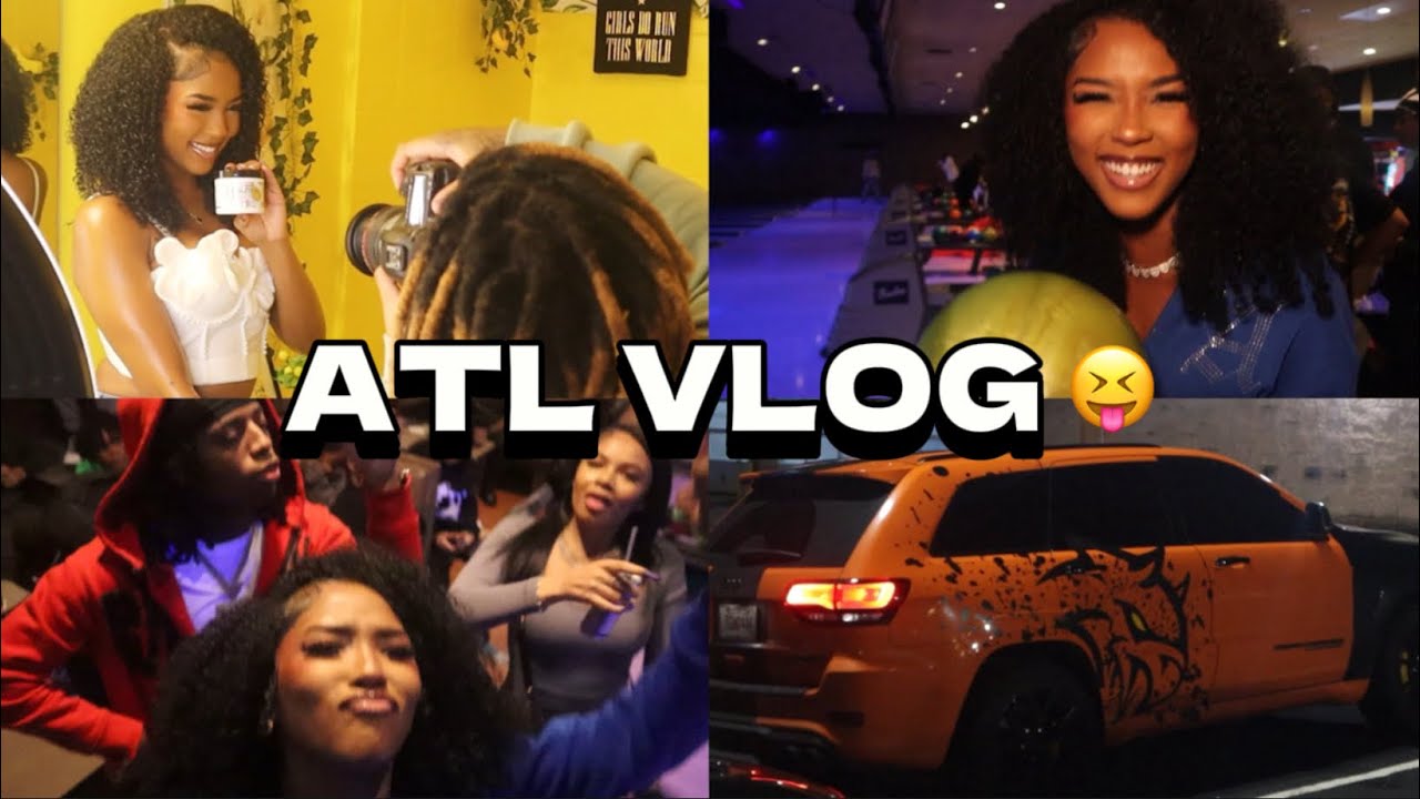 ATL VLOG 😝 | bowling, restaurants, photoshoots, time w/friends ...