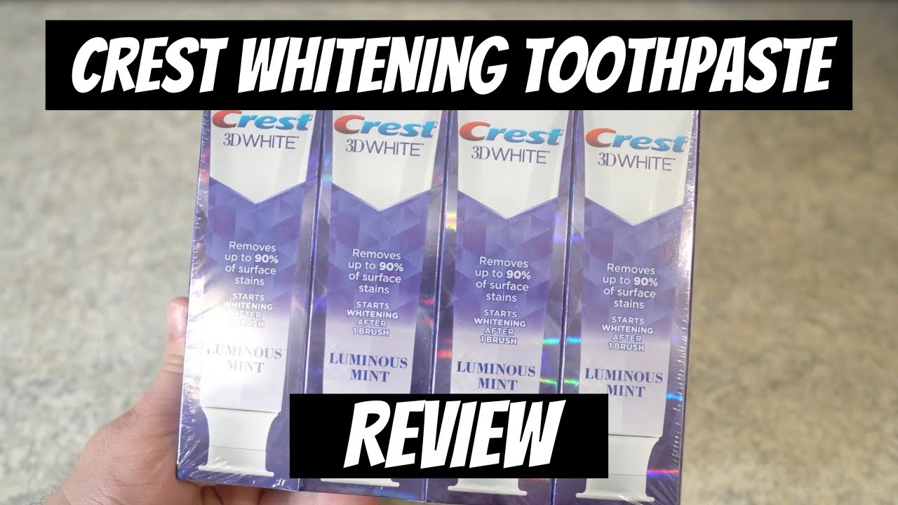 Is It The BEST Whitening Toothpaste? (Crest 3D White Luminous Teeth ...