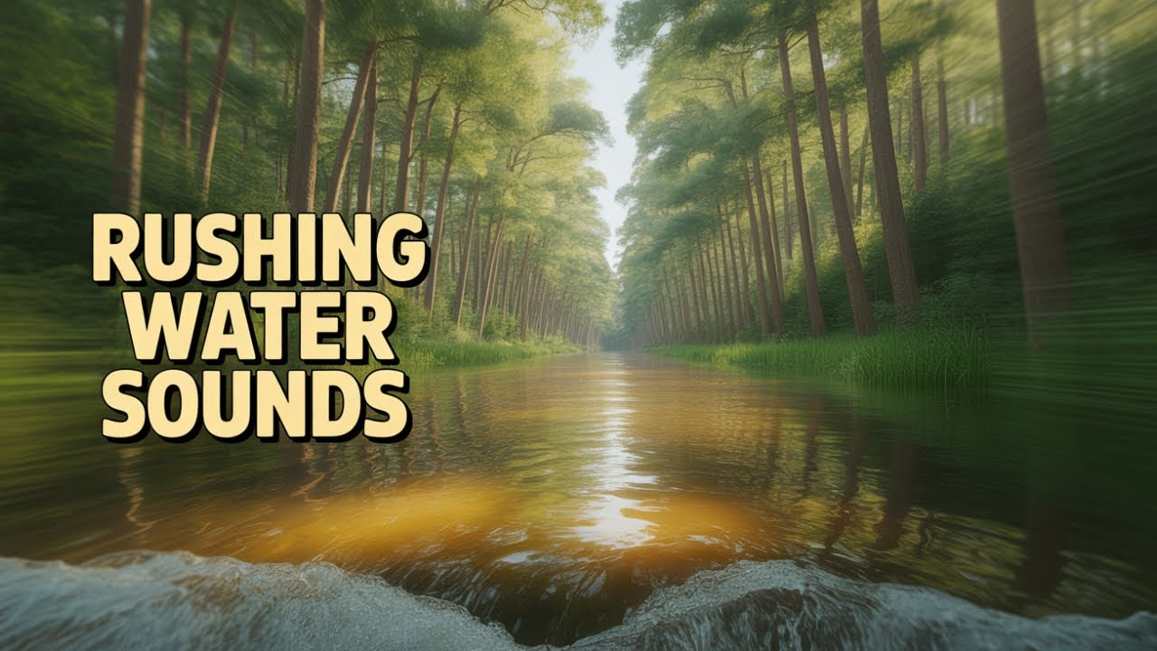 Rushing Water White Noise for Sleep 🌊 | 10 Hours of Stream Sounds with ...