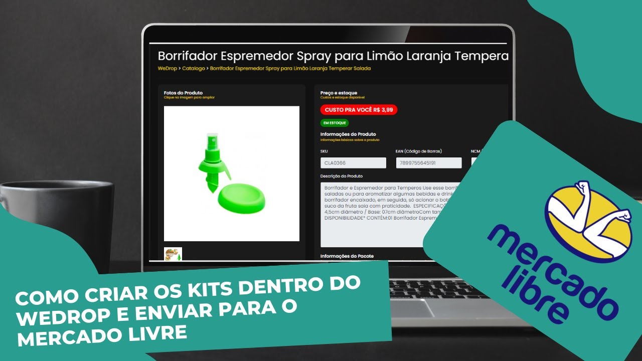 Como fazer um KIT dentro do WEDROP e enviar para o Mercado Livre - YouTube
