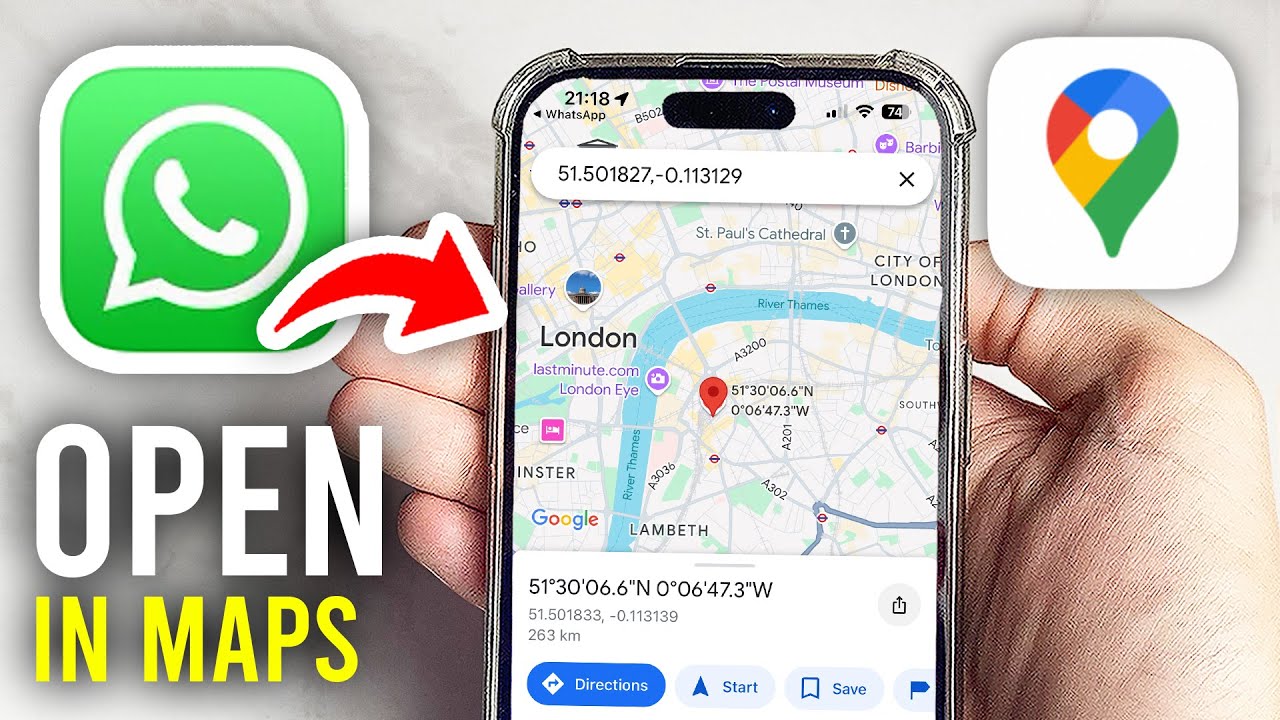 How To Open WhatsApp Location In Google Maps - Full Guide - YouTube
