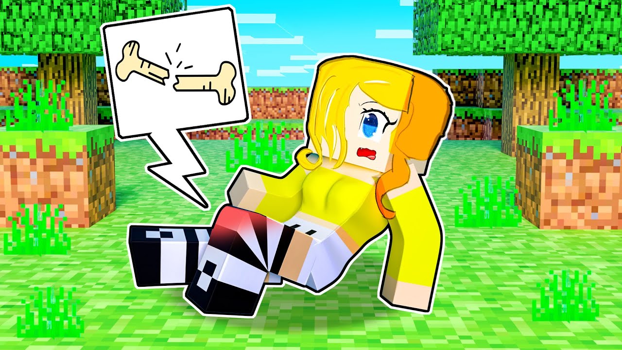 MINHA NAMORADA QUEBROU a PERNA no MINECRAFT! - YouTube
