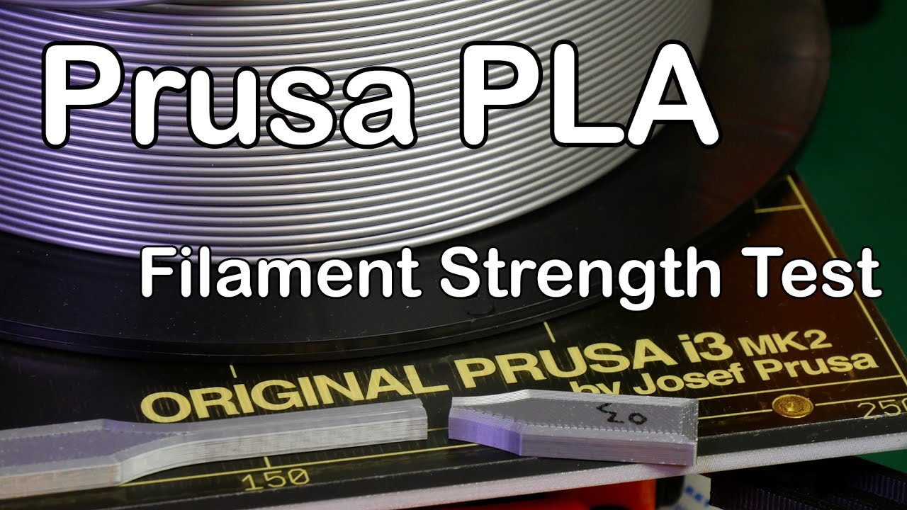Prusa PLA - Filament Strength Test - YouTube