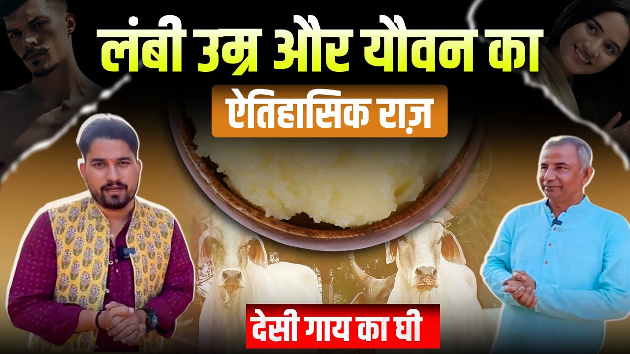 देसी घी की ऐतिहासिक सच्चाई, यौवन और दीर्घायु का No.1 Formula - YouTube