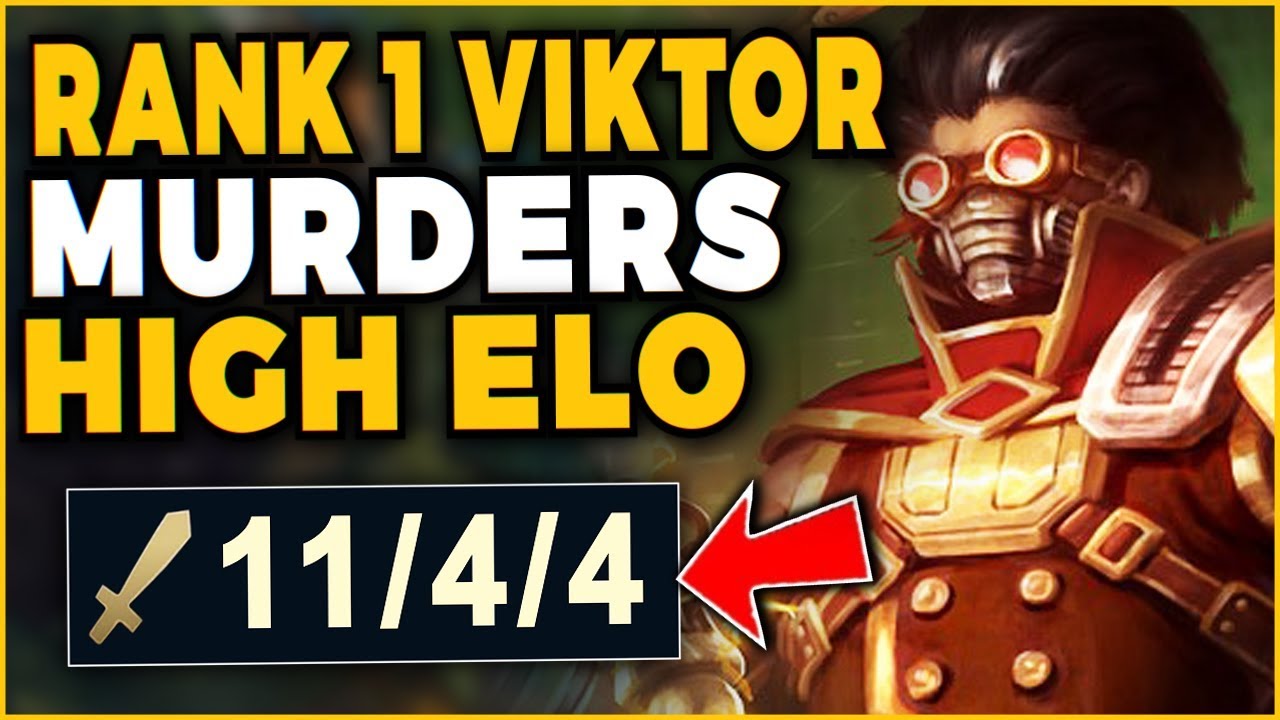 ONE LASER = ONE KILL! RANK 1 VIKTOR DESTROYS HIGH ELO PLAYERS - League ...