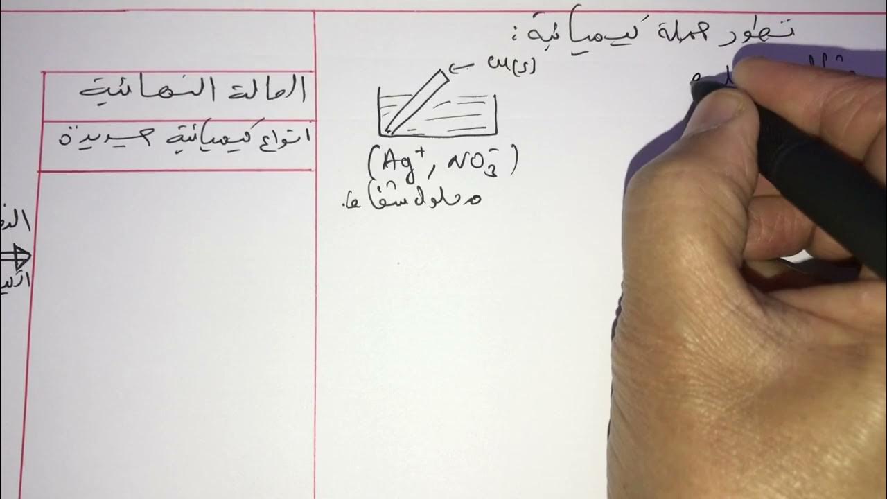 فيزياء سنة اولى ثانوي المقاربة الكمية لتحول كيميائي الجملة الكيميائية