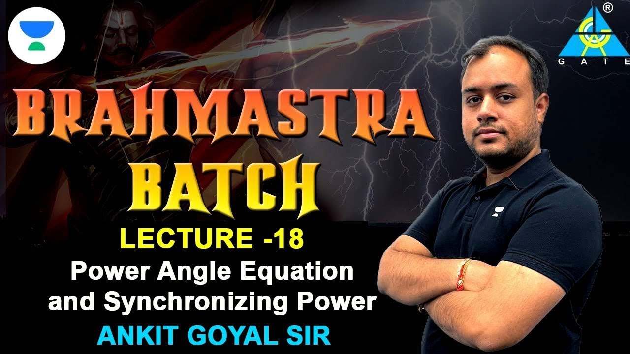 Power Angle Equation and Synchronising Power | Brahmastra Batch | Ankit ...