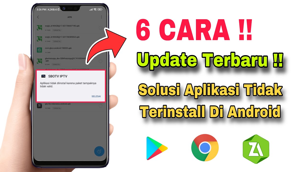 6 Cara Mengatasi Aplikasi Tidak Terinstal / Terpasang Di Android - YouTube