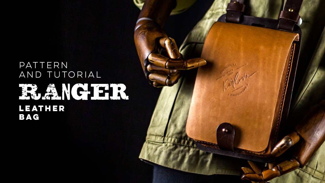 Ranger Leather Bag Tutorial and Pattern: Easy Beginner Project - YouTube