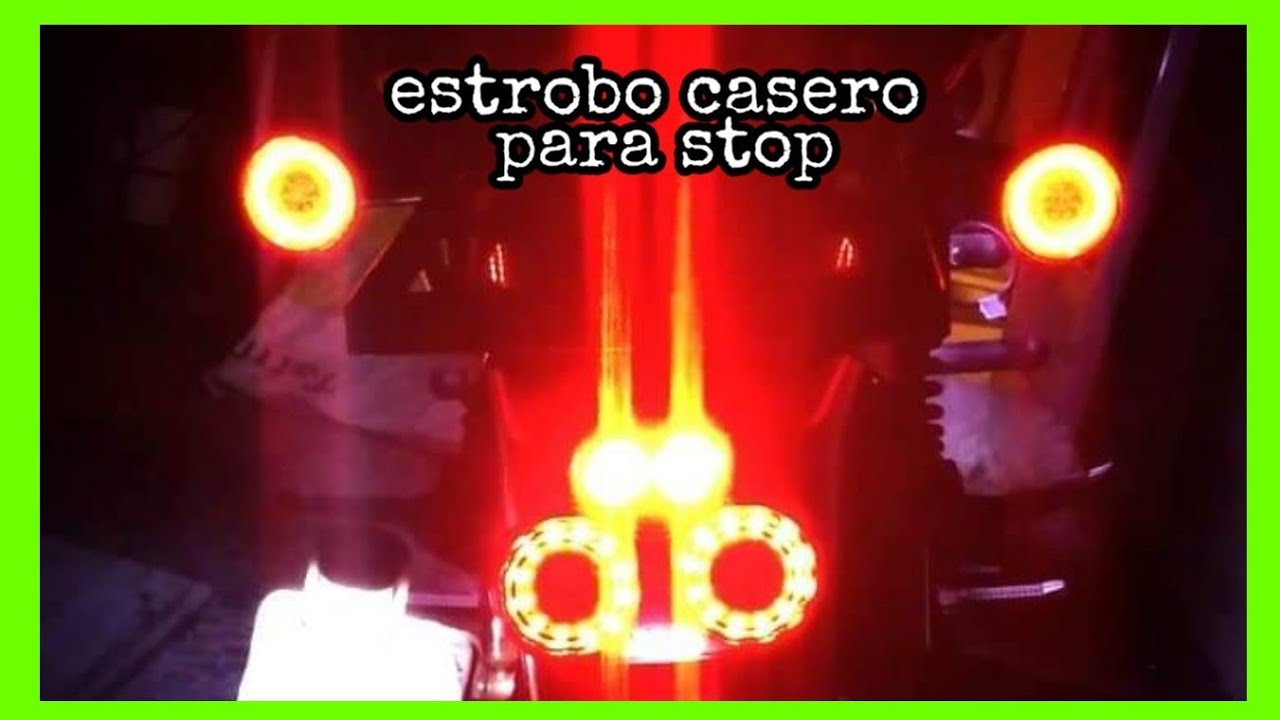 🛵😮😮 como hacer un estrobo casero para motocicleta o carro, con $60 o 3 ...