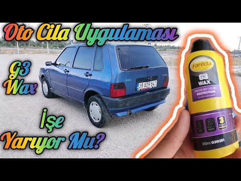 Oto Cila Uygulaması. Evde Yapılır Mı? İşe Yarıyor Mu? Farecla G3 Wax. Fiat Uno.