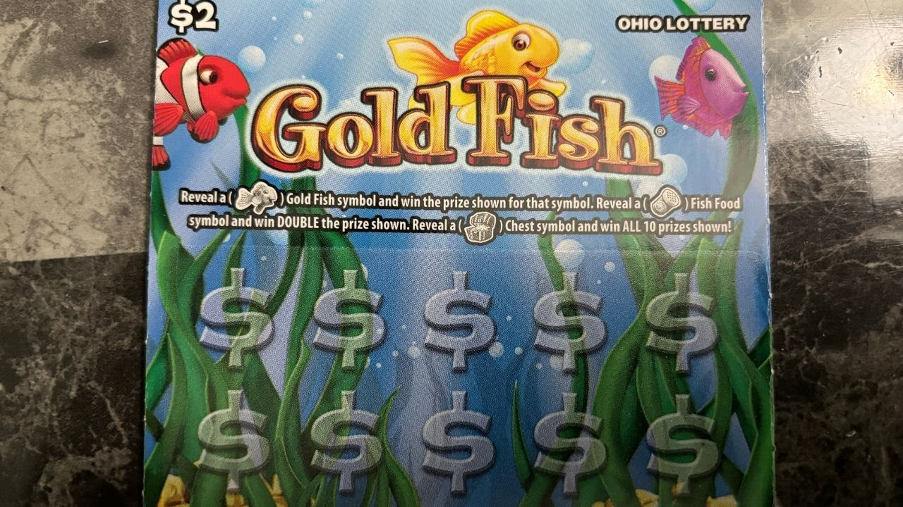 Gold Fish $2 Scratcher Ohio Lottery Win Up to $10,000! - YouTube