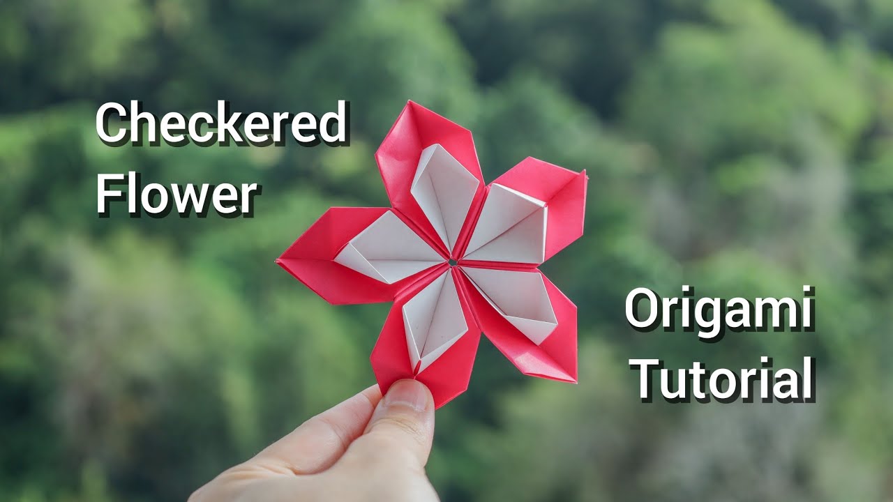 Origami Tutorial for Checkered Flower Modular Origami - YouTube